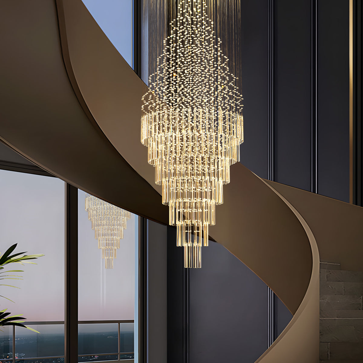 Floating Crystal Chandelier