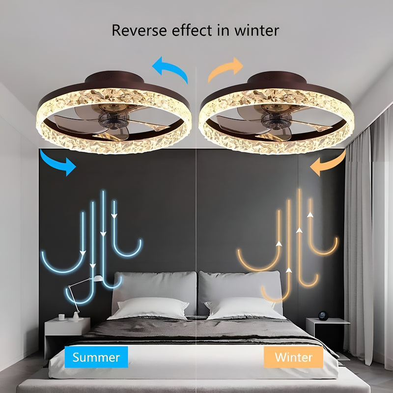 circular ceiling fan light modern and simple creative embedded ...