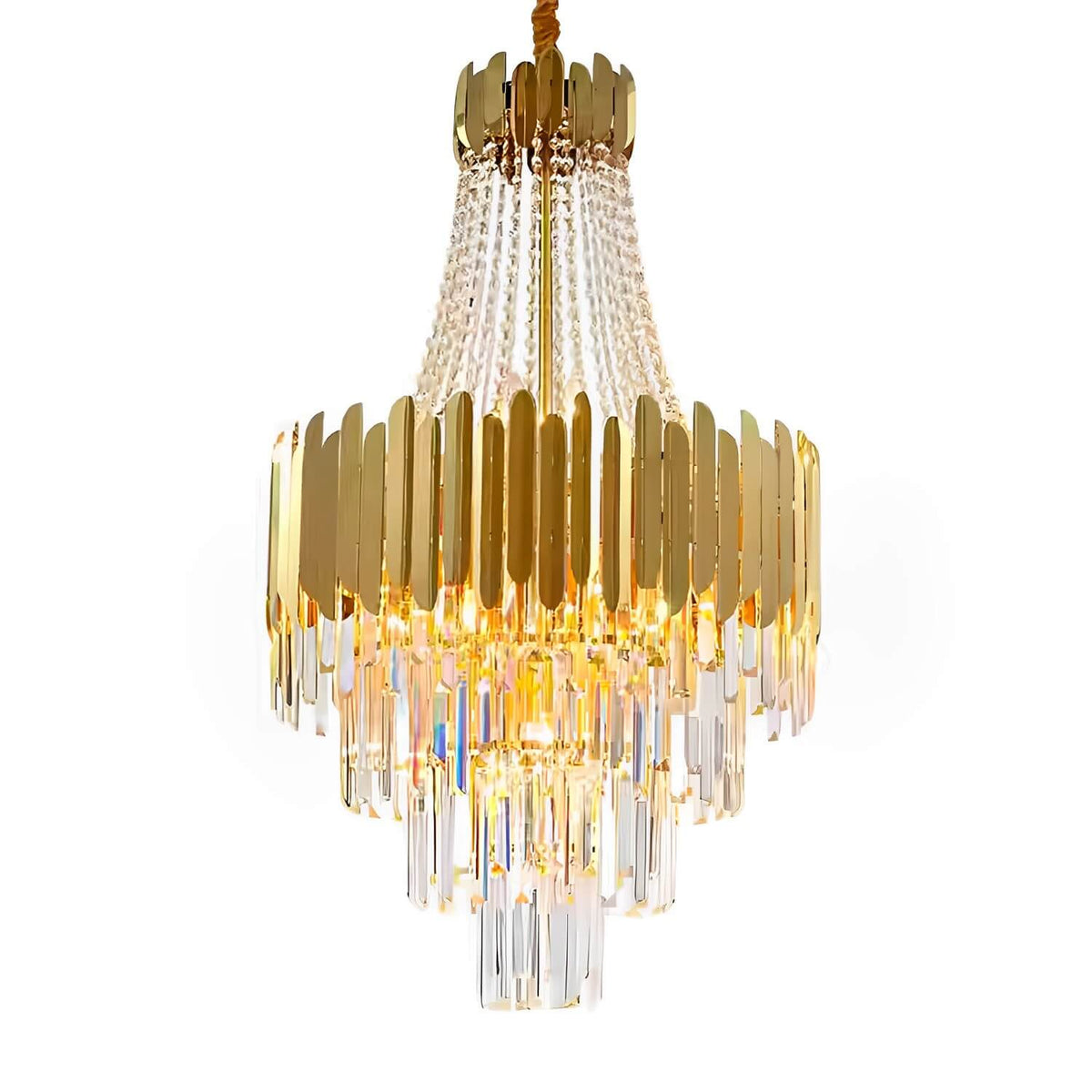Golden Modern Luxury Crystal Chandelier- Sofary Lighting