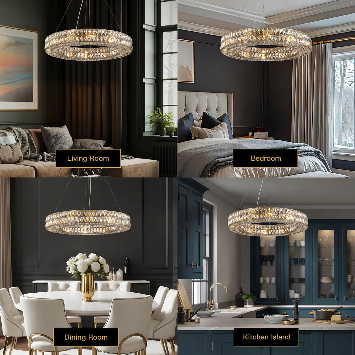 Luxury Modern Crystal Chandelier for Living Room | Sofary Lighting