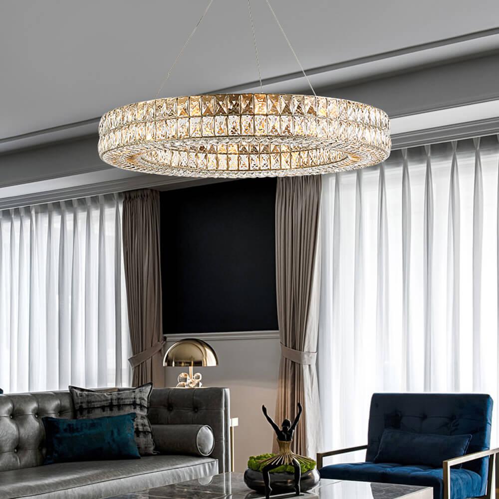 Luxury Modern Crystal Chandelier for Living Room | Sofary Lighting