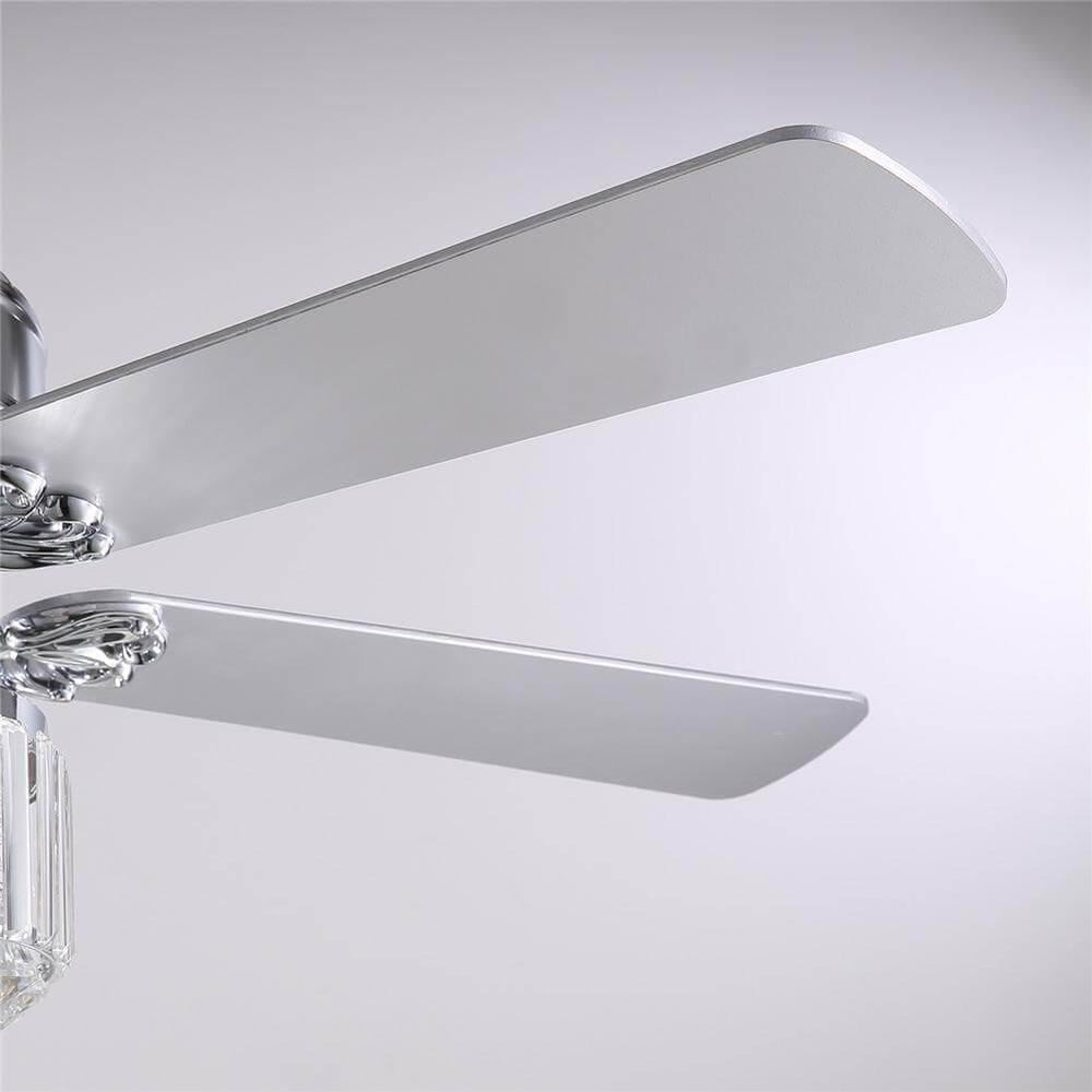 5 - Blade Crystal Ceiling Fan with Remote Control | Sofary Lighting