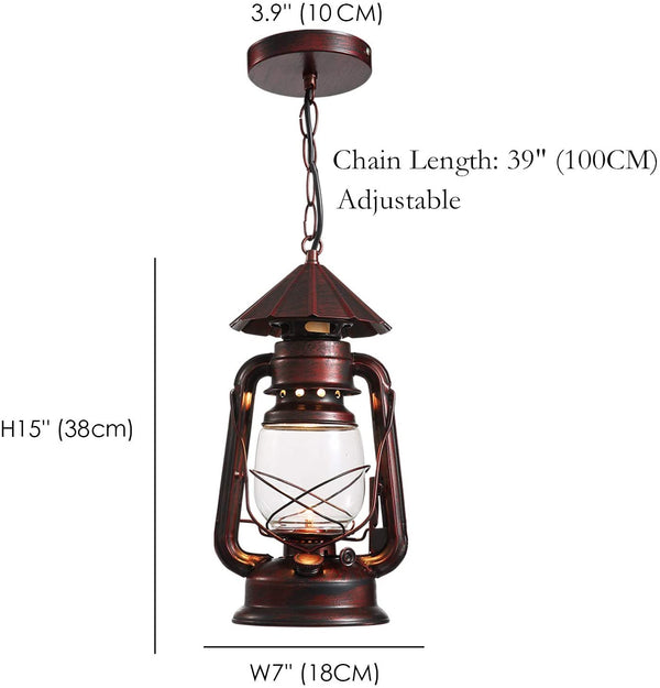 Rustic Lantern Pendant Lighting | Sofary