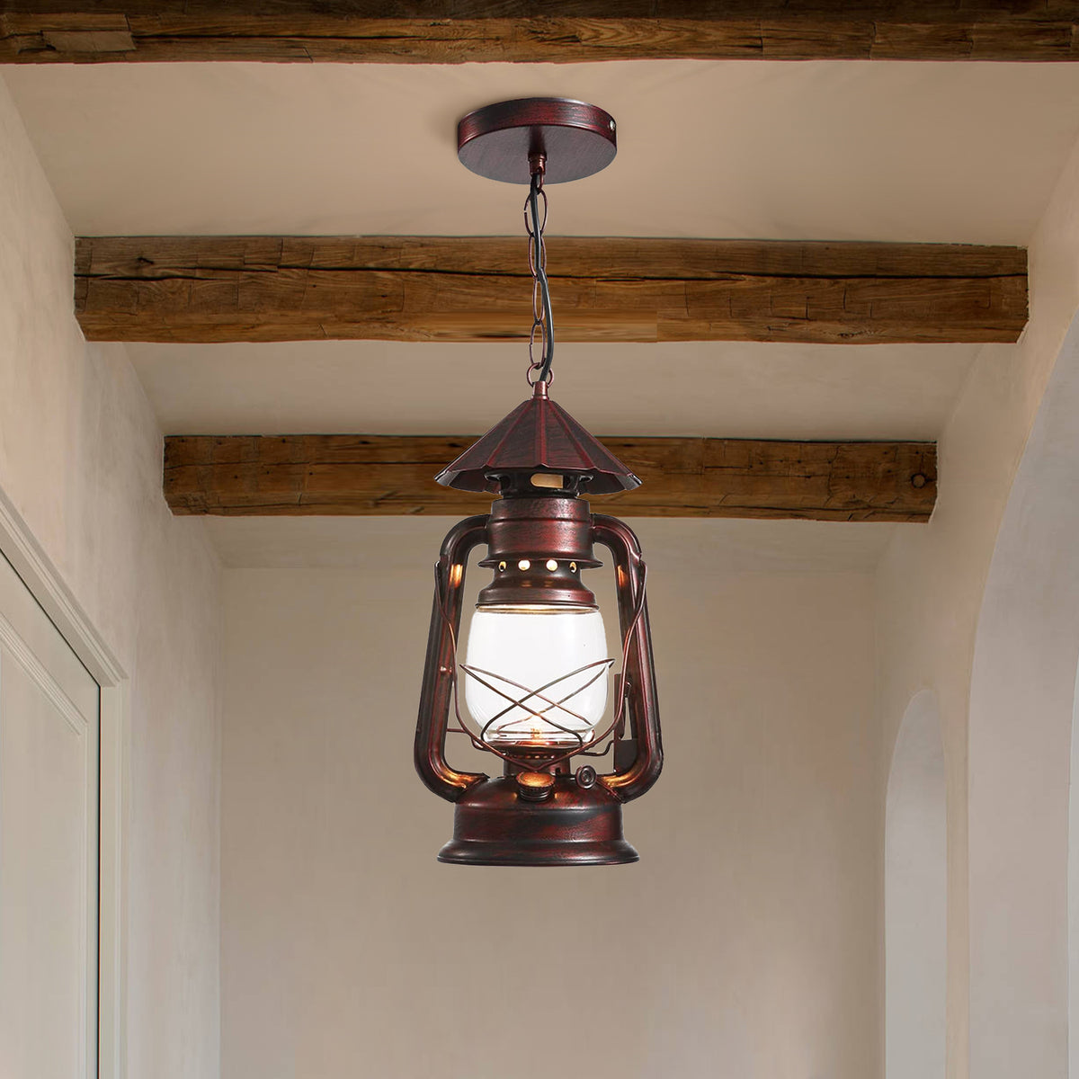 Rustic Lantern Pendant Lighting | Sofary
